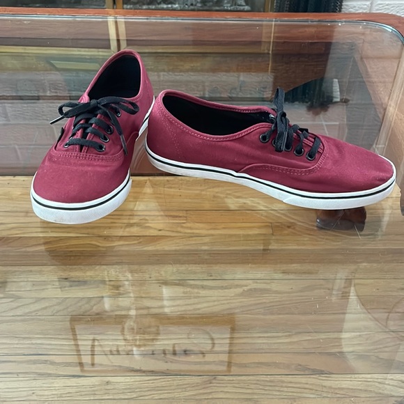 Vans | Shoes | Vans Dark Red Lace Up Unisex | Poshmark